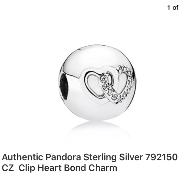Pandora | Jewelry | Authentic Pandora Heart Bond Clip Charm | Poshmark